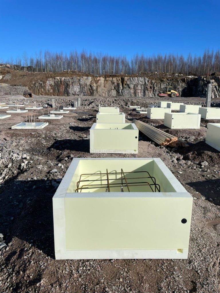 Fast Finnfoam Slab Foundation Mold and Pillar Mold i.e., Concrete Mold ...